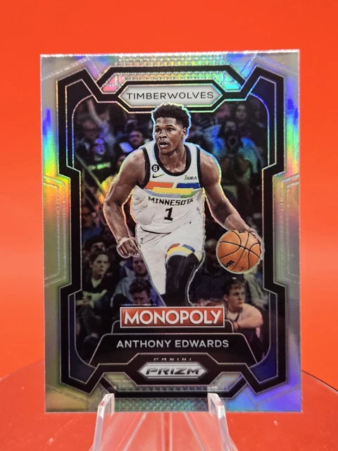 2023-24 PANINI PRIZM Monopoli Anthony Edwards Prizm Argento #52 Lupi di ...