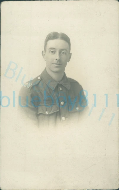 WW1 ARMY PAY Corps Soldier studio photo head and shoulders portrait £16 ...
