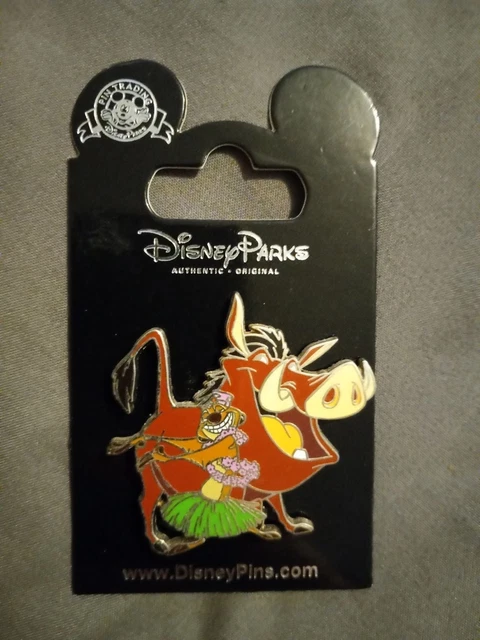 DISNEY LION KING Timon and Pumba Hula Collectible Enamel Pin - Original ...