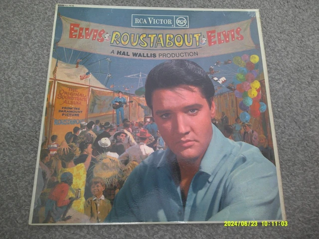 ELVIS PRESLEY ROUSTABOUT 1964 RCA VICTOR tache rouge SUPERBE EX EUR 5 ...