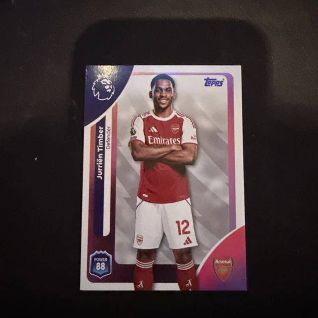 JURRIEN TIMBER TOPPS Premier League 2025/2026 Topps 25/26 Arsenal # 5 £ ...