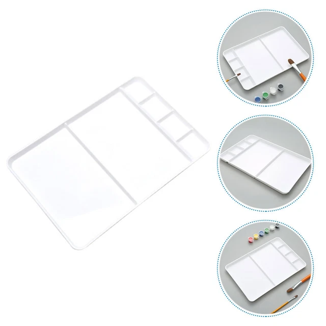 PLASTIC PAINT COLOR Palette Painting Pallet Tray Plastic Palette £8.45 ...