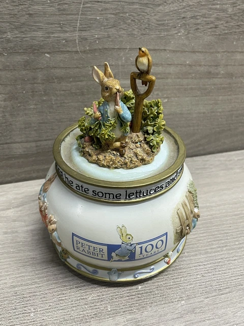 RARE PETER RABBIT 100 Year Anniversary “he Ate Some Lettuce” Music ...