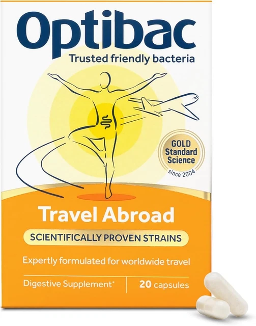 OPTIBAC PROBIOTICS TRAVEL Abroad - Highly Researched Vegan Digestive ...