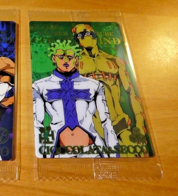 JOJO'S BIZARRE ADVENTURE Rare Golden Wind Wafer Carddass Card Carte No.12 Sealed EUR 9,49 ...