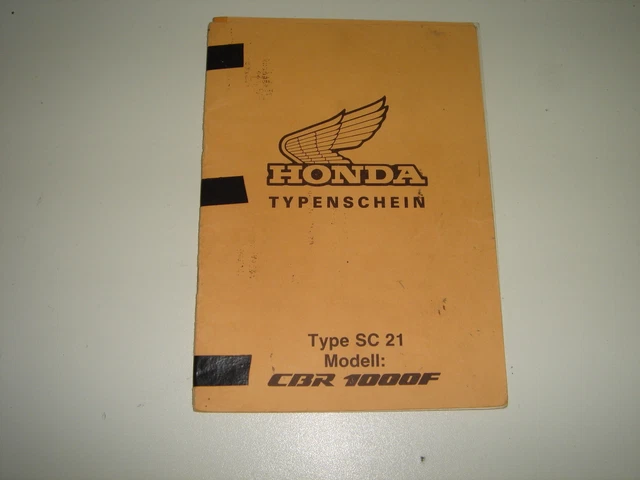 HONDA CBR1000F SC21 Rahmen gebraucht EUR 100,00 - PicClick FR