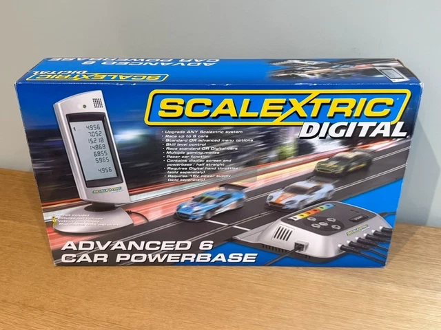 SCALEXTRIC 1:32 SPORT Track Digital C7042 6 Car Advanced Powerbase ...