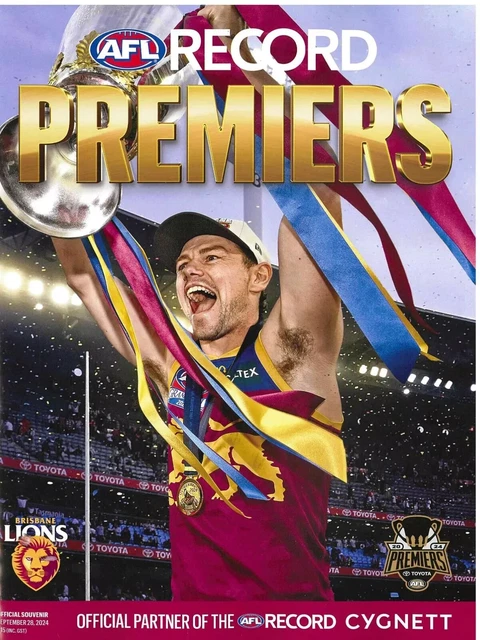 2024 AFL PREMIERS Record Magazine - Brisbane Lions EUR 15,41 - PicClick DE