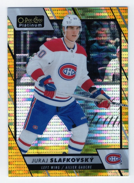 CARTE PARALLÈLE JURAJ Slafkovsky 2023-24 Opc Platine Or Sismique #117 23/50 Made EUR 31,31 ...