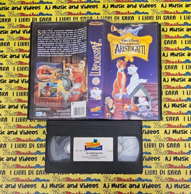 VHS FILM GLI ARISTOGATTI 2000 animazione WALT DISNEY i classici VS 4810 ...