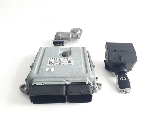MERCEDES-BENZ E W211 2008 Diesel engine ECU kit and lock set ...