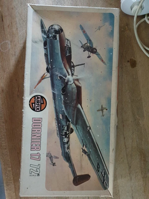 VINTAGE AIRFIX DORNIER Do 17 Luftwaffe Recon Bomber 1:72 Scale Model ...