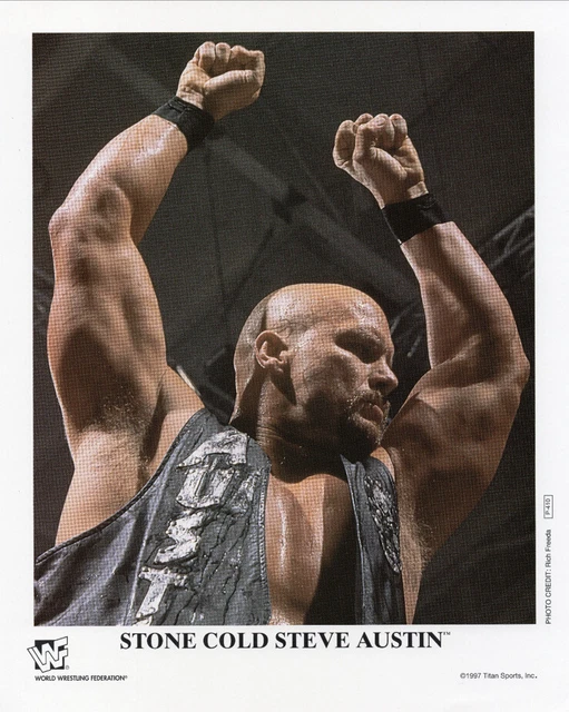 WWF WWE WRESTLING STONE COLD STEVE AUSTIN 1997 PROMO 8x10 PHOTO REPRINT ...