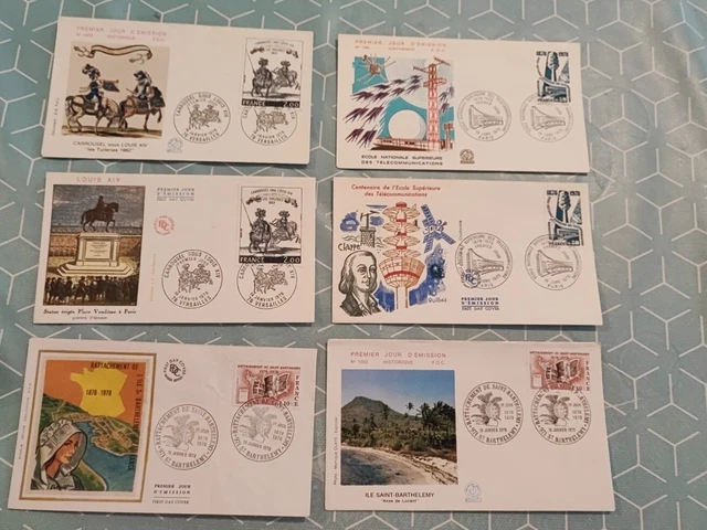 6 ENVELOPPES PREMIER Jour France Janvier 1978 EUR 5,40 - PicClick FR