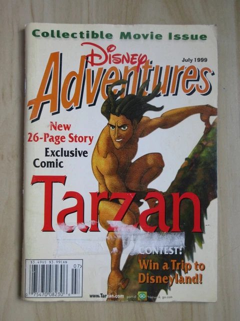 DISNEY ADVENTURES MAGAZINE July 1999 Tarzan Collectible Movie Issue $10 ...