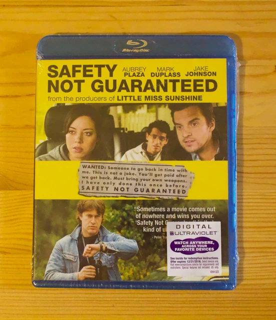 SAFETY NOT GUARANTEED Blu-ray Colin Trevorrow Aubrey Plaza Brand New £ ...