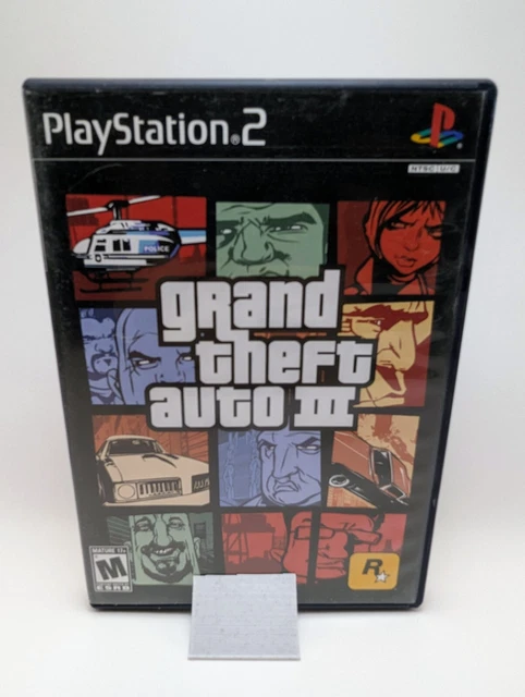 GRAND THEFT AUTO III GTA 3 PS2 PlayStation 2 Complete CIB + Map Great ...