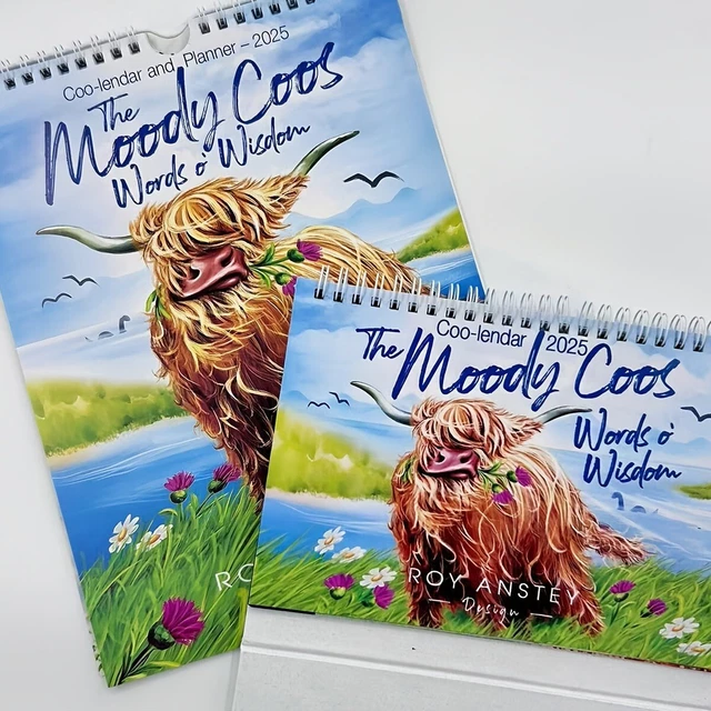 2025 CALENDAR THE Moody Coos Words of Wisdom £6.29 - PicClick UK