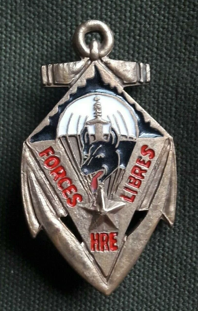 INSIGNE FORCES HRE libres . Commando GCMA parachutiste . indochine EUR ...