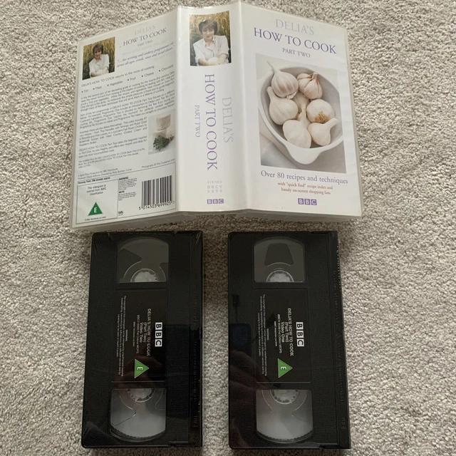 DELIA'S HOW TO Cook - Part Two (VHS, 2000). Delia Smith, 2 Videos. BBC ...