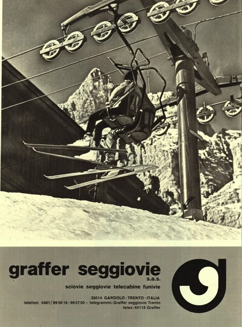 GRAFFER SEGGIOVIE. GARDOLO (TN). Advertising 1977 EUR 8,00 - PicClick IT