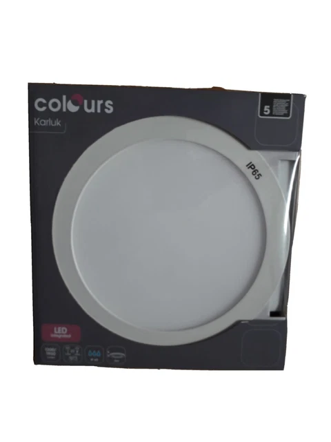 LED RECESSED BATHROOM/KITCHEN light, 18W, 230V warm/brilliant white ...