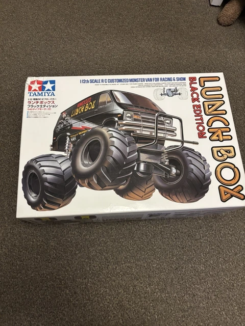 TAMIYA LUNCH BOX black edition 1:12 scale R/C customized monster van £ ...