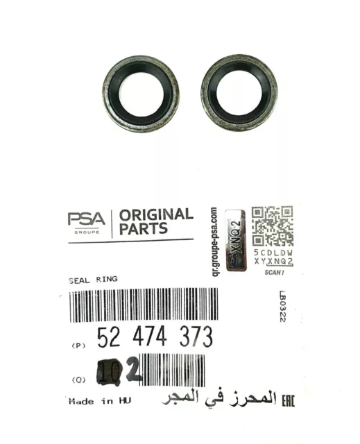 2X ORIGINALE OPEL Dichtringe Kühlmittelleitung Astra, Vectra, Corsa ...