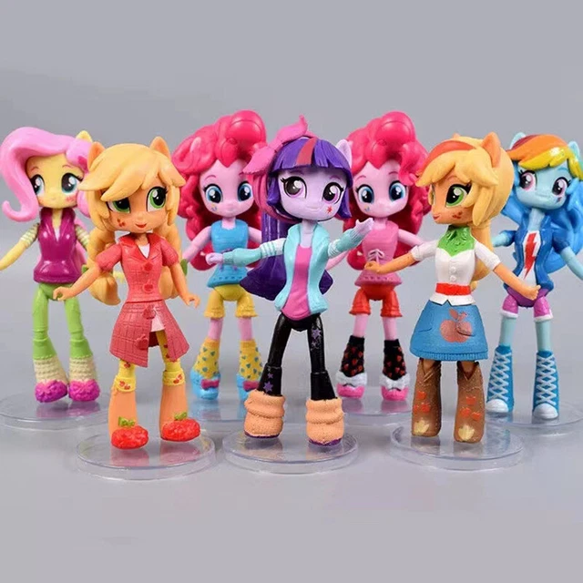 MY LITTLE PONY Figures Model Equestria Girls Dolls Character 7Pcs Toys ...