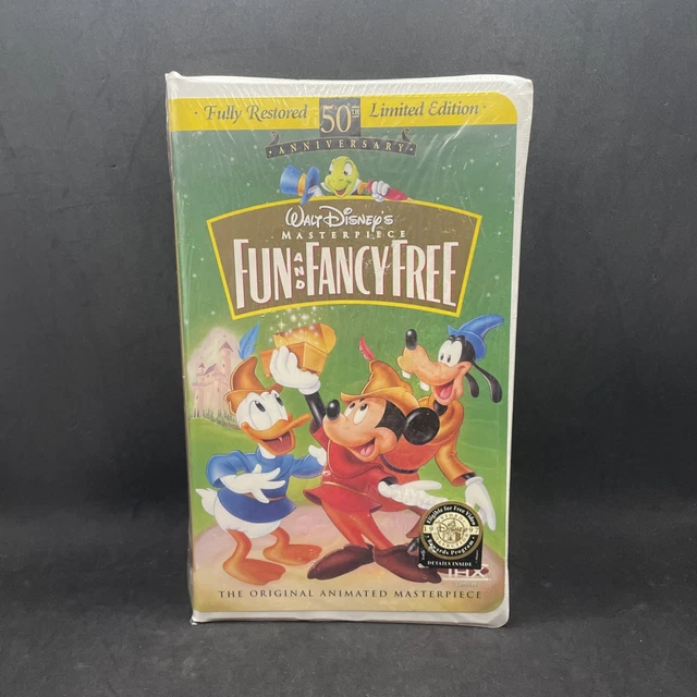 FUN AND FANCY Free (VHS, 1997) Walt Disney Masterpiece 50th Anniversary ...
