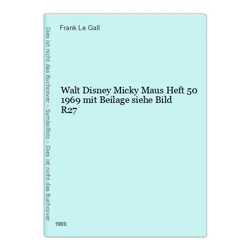 WALT DISNEY TOPOLINO quaderno 50 1969 con supplemento vedi foto R27 ...