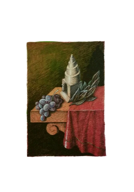 MARCO ROSSATI , Rarissima Litografia Colorata A Mano, Anni Ottanta ...