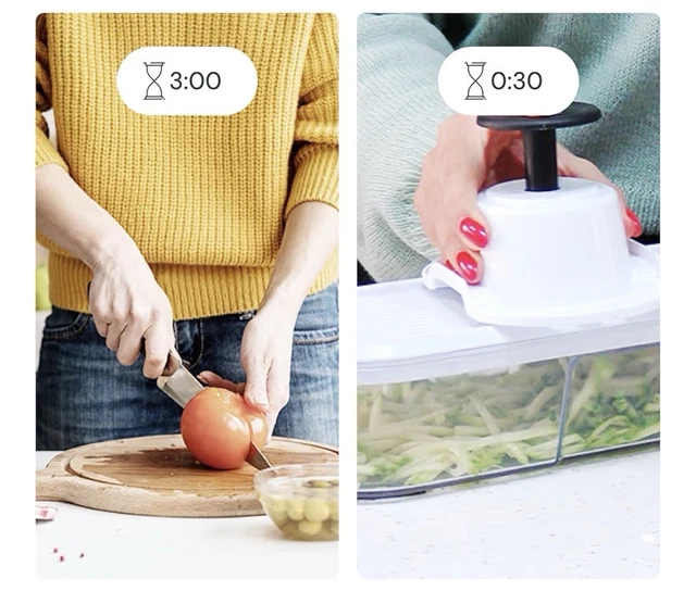 FULLSTAR VEGETABLE CHOPPER & Mandoline Slicer - Julienne Cutter Dicer ...