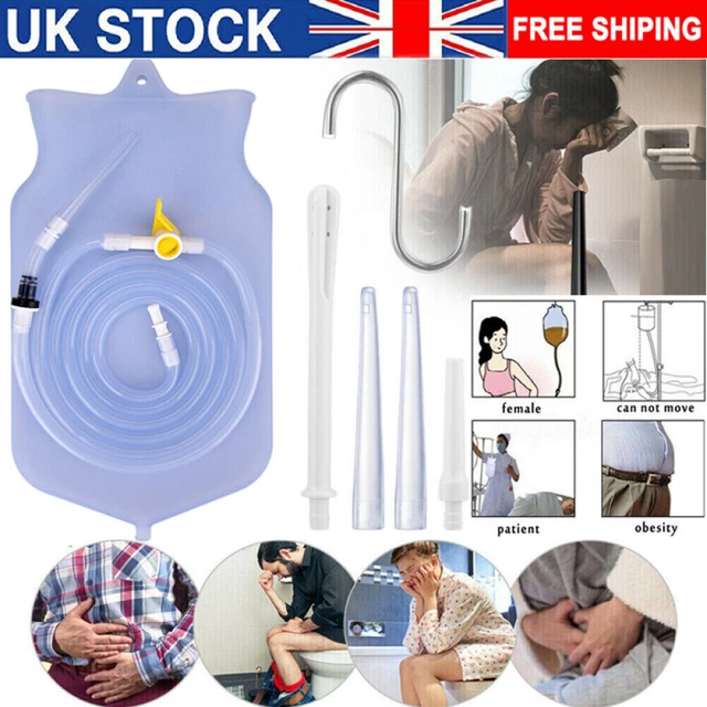 HOME ENEMA BAG Kit Colonic Irrigation Coffee Enema Bag 2L Douche Colon ...