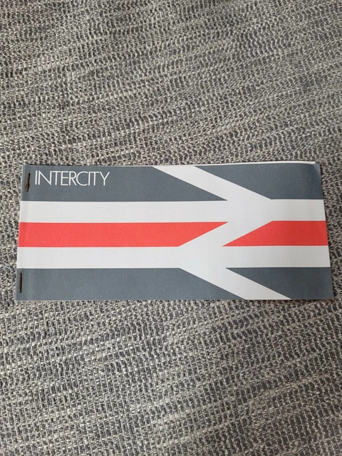 VINTAGE 1987 INTERCITY British Rail Railway Train Paper ticket London ...