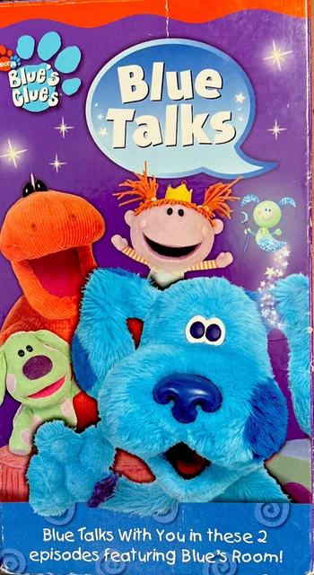 NICK JR BLUE’S Clues Blue Talks VHS Video Tape Nickelodeon Joe RARE ...