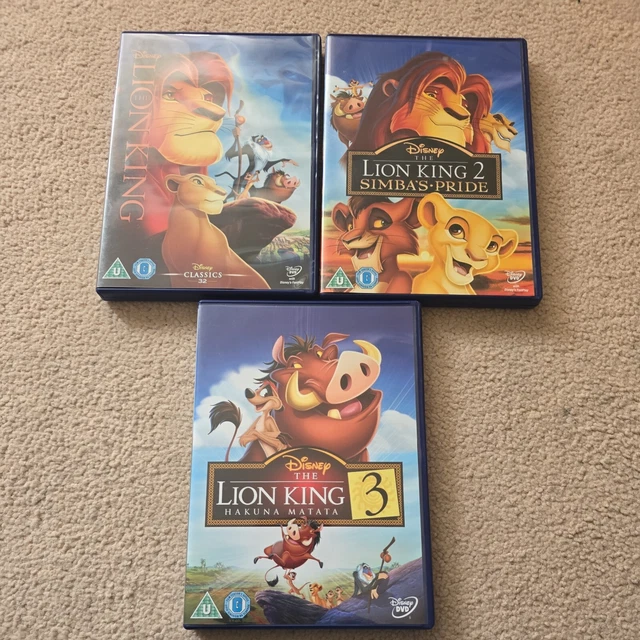 WALT DISNEY THE Lion King Trilogy DVD Bundle 1 - 3 Movies 1, 2, 3 £2.99 ...