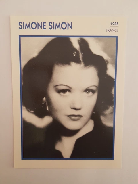 SIMONE SIMON - Carte Fiche Cinema Portrait De Star EUR 2,50 - PicClick DE
