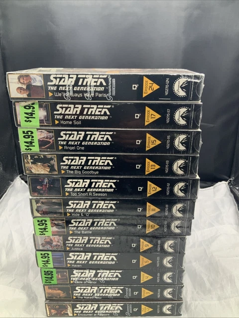 STAR TREK: THE Next Generation VHS Tapes Lot 12 sealed £15.59 - PicClick UK