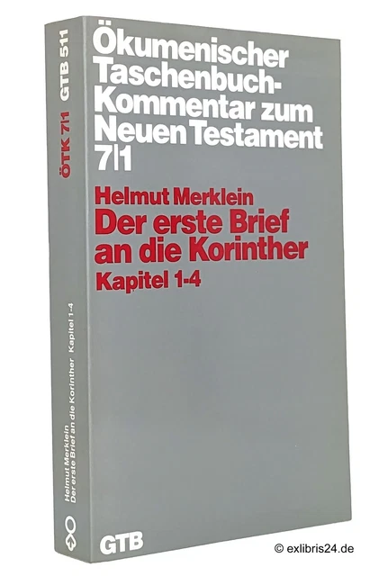MERKLEIN: DER ERSTE Brief an die Korinther (Ökumenischer Taschenbuch ...