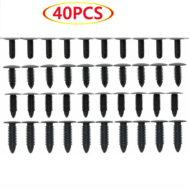 40X CAR BODY Push Pin Rivet Trim Panel Fastener Clip Mouldings ...