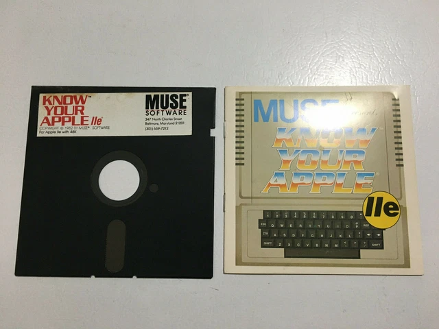 KNOW YOUR APPLE IIe by MUSE for Apple II II+ IIe IIc IIGS $10.69 ...