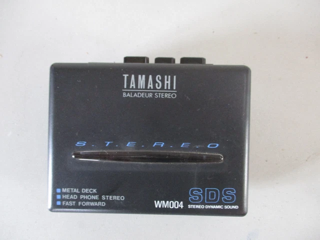 TAMASHI Baladeur Walkman Stereo Cassette Player Sds Wm004 New Belt EUR ...