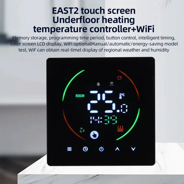 1 SMART THERMOSTAT For Home 3A Water Heating Weekly Programmable ...