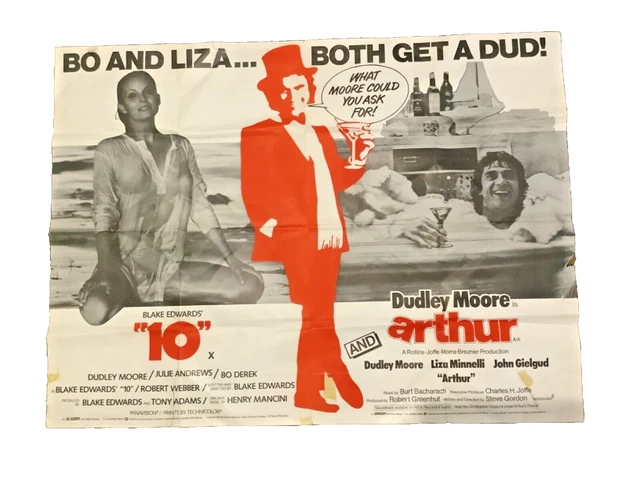 FILM MOVIE POSTER 10 Bo Derek Liza Minnelli Dudley Moore Arthur 1981 ...
