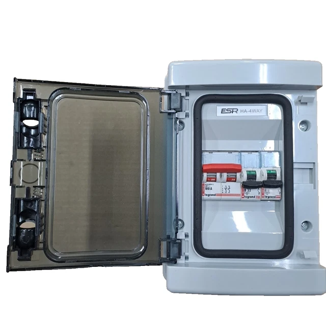 CONSUMER UNIT 2 Way Garage Shed with Isolator and MCB 6A Lights 32A ...