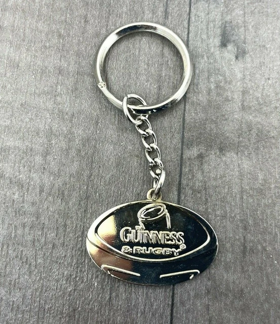 GUINNESS & RUGBY - Odd Shape Ball Keyring 2013 Authentic Vintage ...