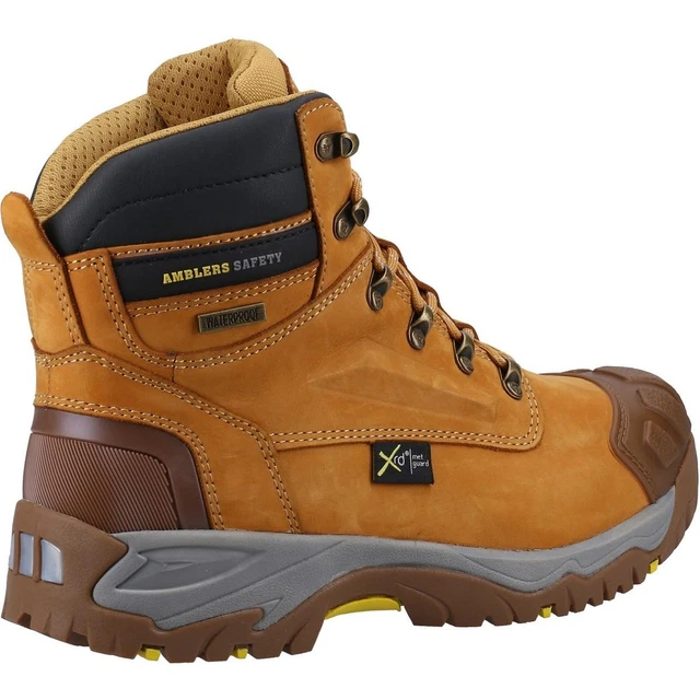 AMBLERS SAFETY 986 Boots Honey Poron XRD Internal Metatarsal ...