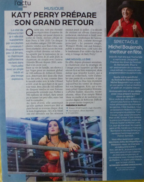 KATY PERRY , prépare son grand retour , clipping , french document ...