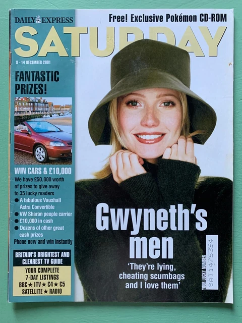 SATURDAY MAGAZINE 8-DEC-2001 GWYNETH PALTROW Anna Brecon Liberty X ...